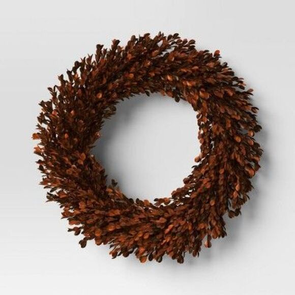 Threshold | Holiday | Threshold 225 Boxwood Wreath Brown Threshold ...
